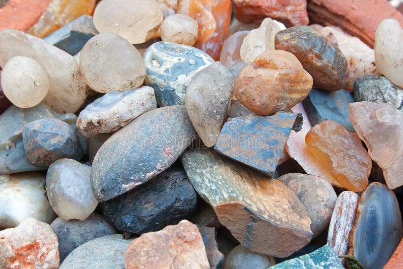 SEMI-PRECIOUS STONE COLLECTION Stock Photo - Image of light ...