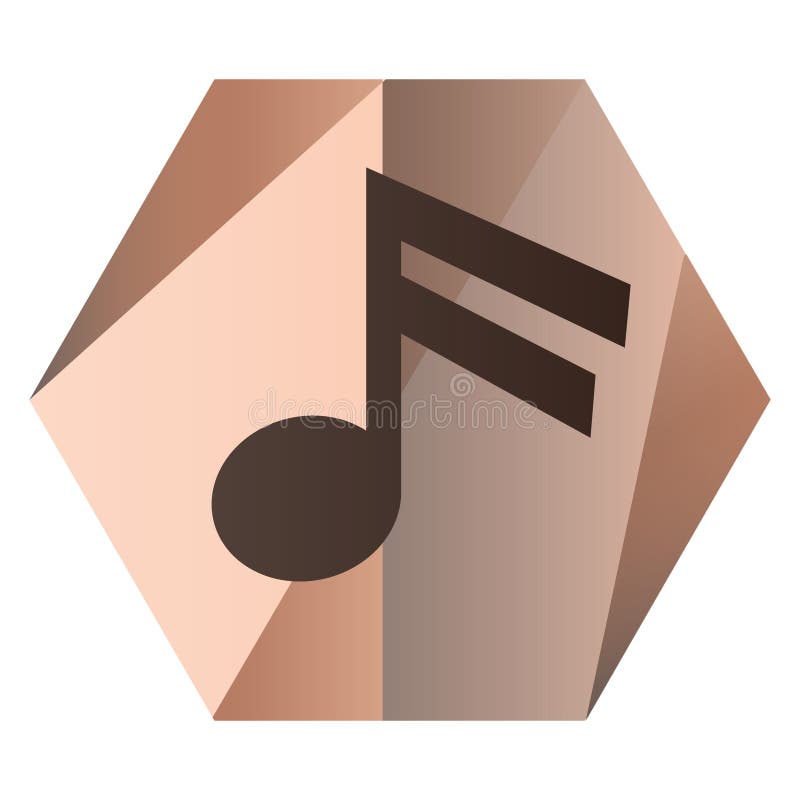 Semi Quarter Note. Vector Illustration Decorative Design Stock Vector ...