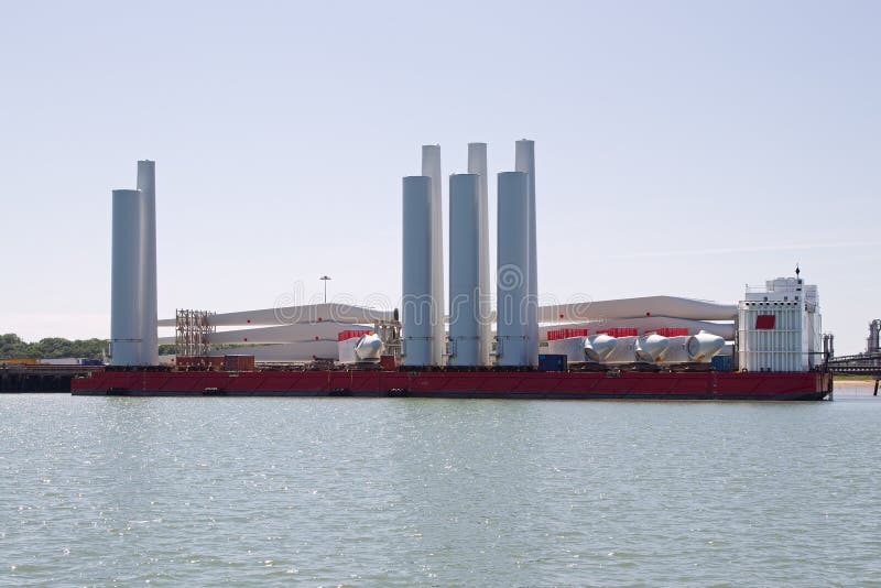 Semi-Submersible Barge stock image. Image of environment - 25483639