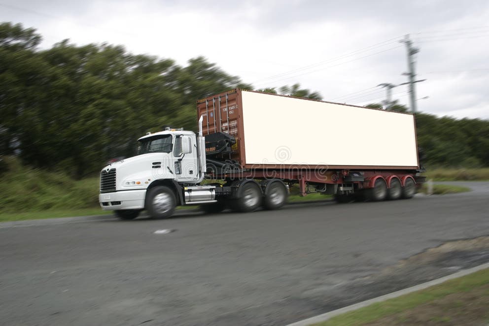 Semi trailer stock image. Image of highway, sales, space - 1381655