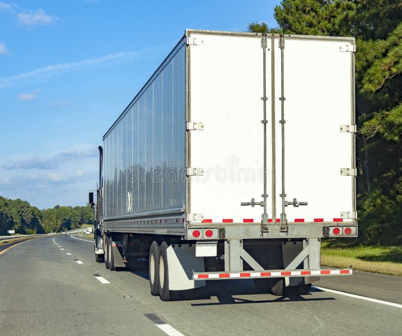 Rear and Side View of Parked Water Tanker Truck Stock Image - Image of ...