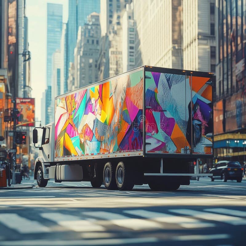 Semi Truck Art Stock Illustrations – 2,077 Semi Truck Art Stock ...