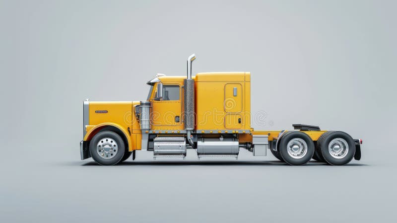 Semi-truck Isolated with Clear-cut Edges Stock Illustration ...