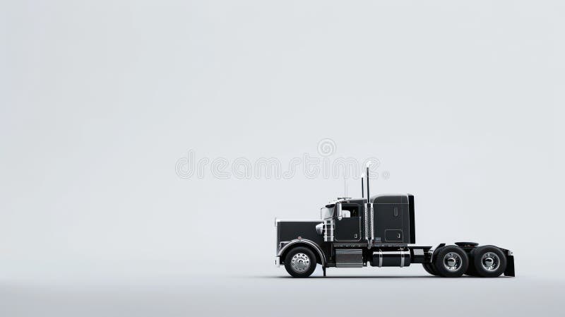 Semi-truck Isolated with Clear-cut Edges Stock Illustration ...