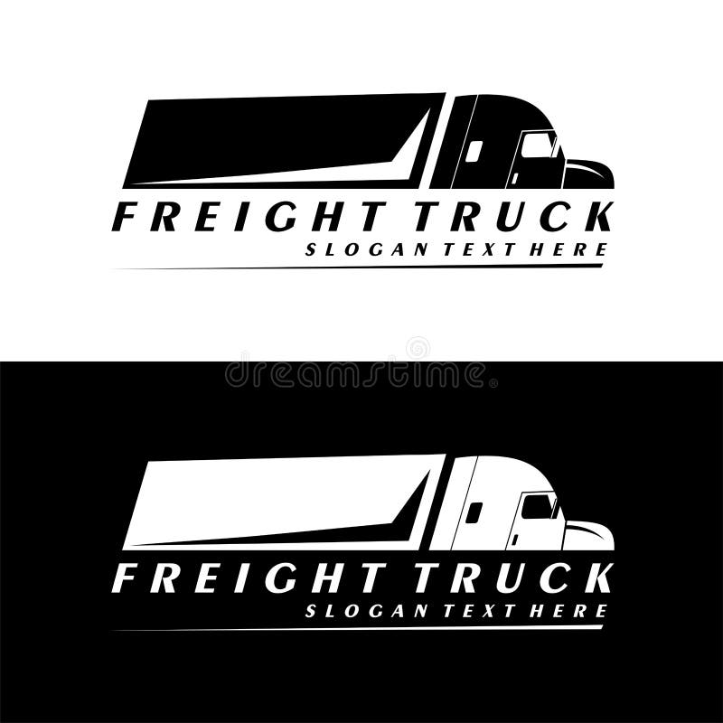 Semi truck logo design stock vector. Illustration of industry - 239775795