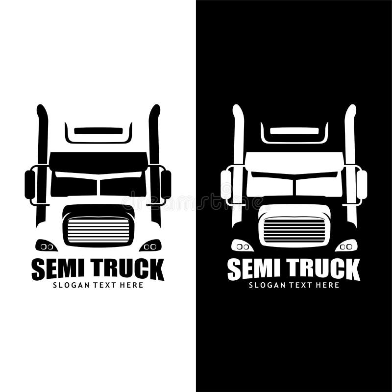 Semi truck logo design stock vector. Illustration of logistic - 235223885