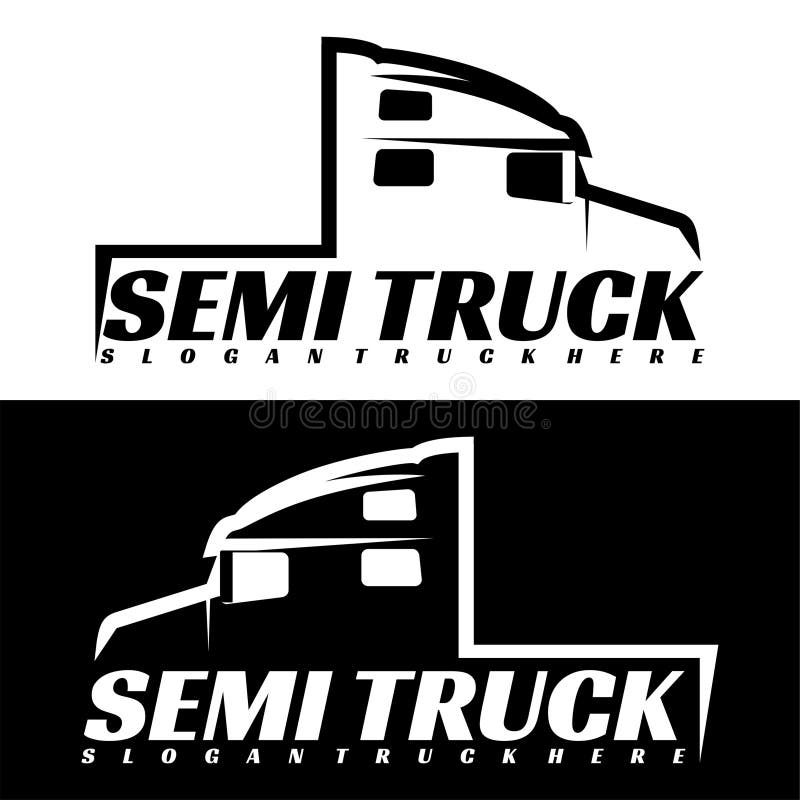 Semi Truck Logo Design Vector Stock Vector - Illustration of vehicle ...