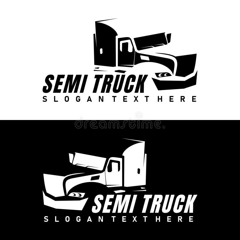 Semi Truck Logo Design Vector Stock Vector - Illustration of transport ...