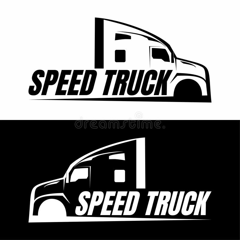 Semi Truck Logo Design Vector Stock Vector - Illustration of cargo ...