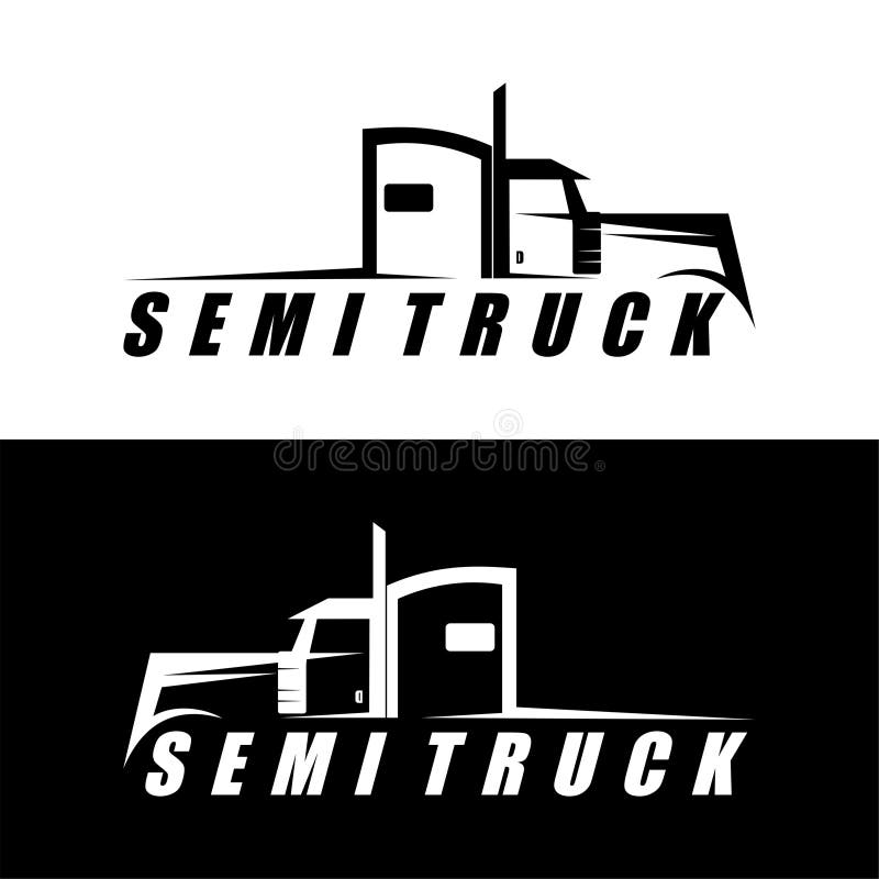 Semi Truck Logo Design Stock Illustrations – 1,369 Semi Truck Logo ...