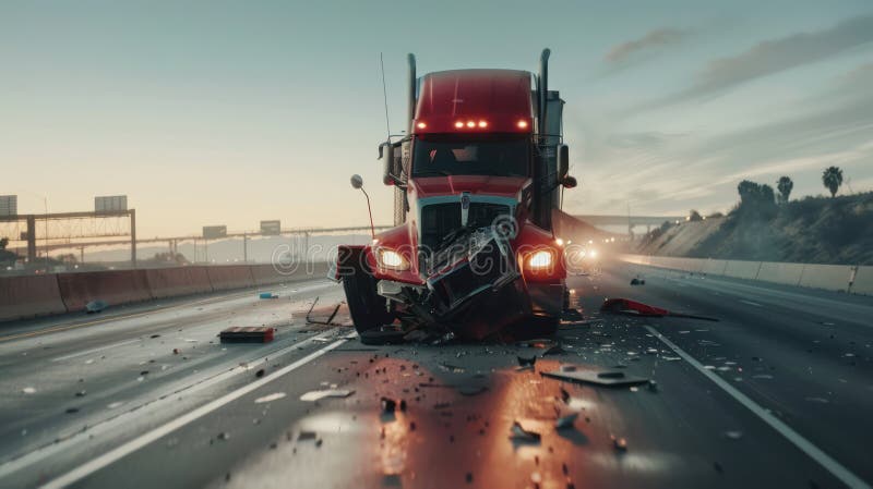 Semi Truck Wreck Stock Illustrations – 102 Semi Truck Wreck Stock ...