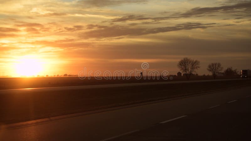Semi Trucks on the American Interstate 80 Stock Video - Video of ...