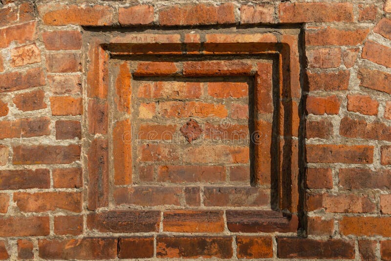 Semi-window in a Medieval Brick Wall Stock Photo - Image of entry ...