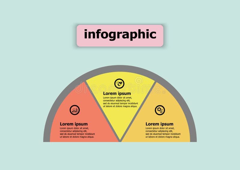The Semicircle Vector Design Template for Illustration. Planning ...