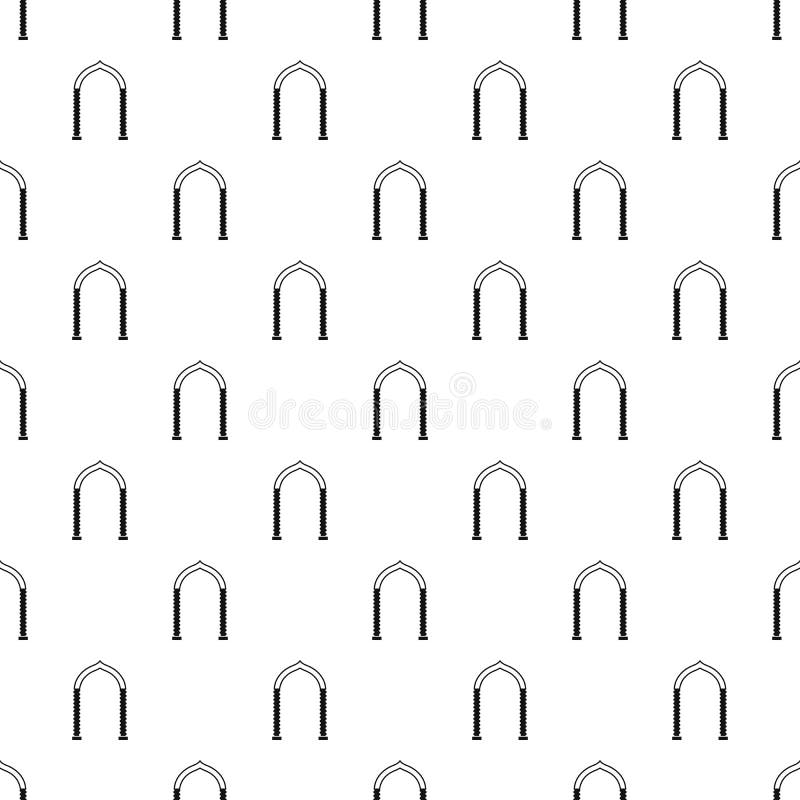 Semicircular Arch Pattern, Simple Style Stock Vector - Illustration of ...