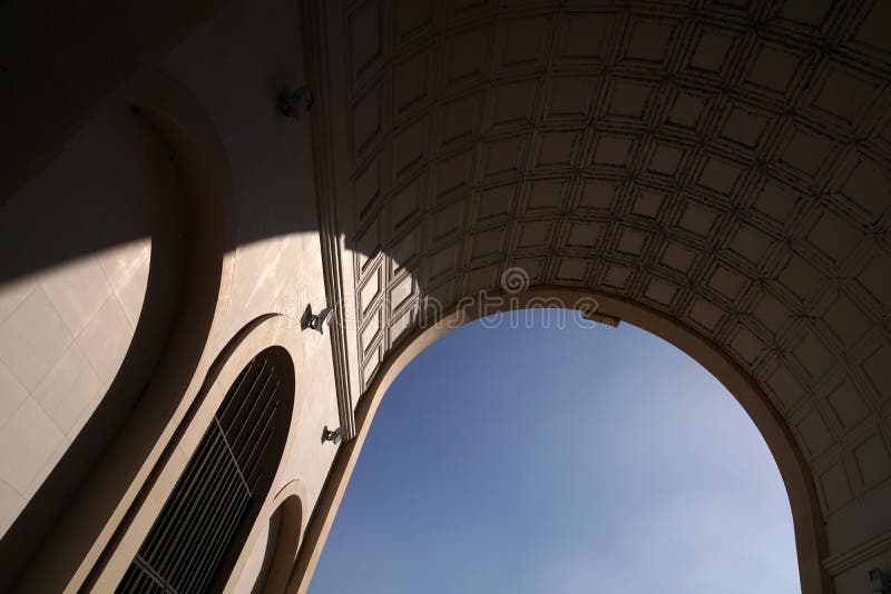 Semicircular Arches of the Building Stock Image - Image of passing ...