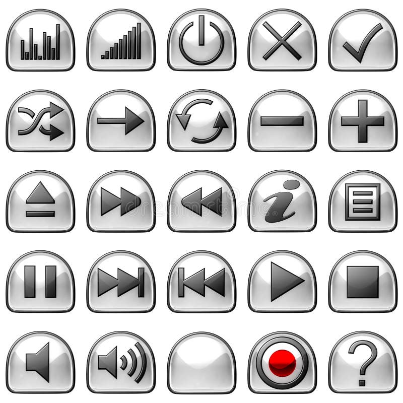 Control Panel icons stock vector. Illustration of designed - 3686475