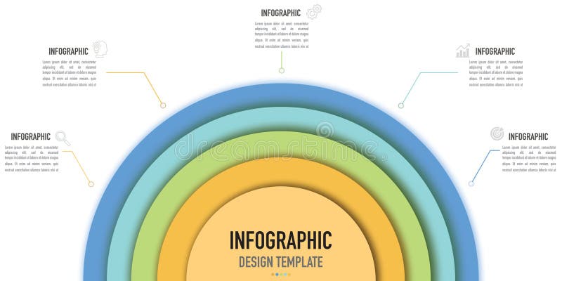 Semicircular, Target or Dartboard Paper Origami Mind Map Infographic ... Semicircular, Target or Dartboard Paper Origami Mind Map Infographic ...