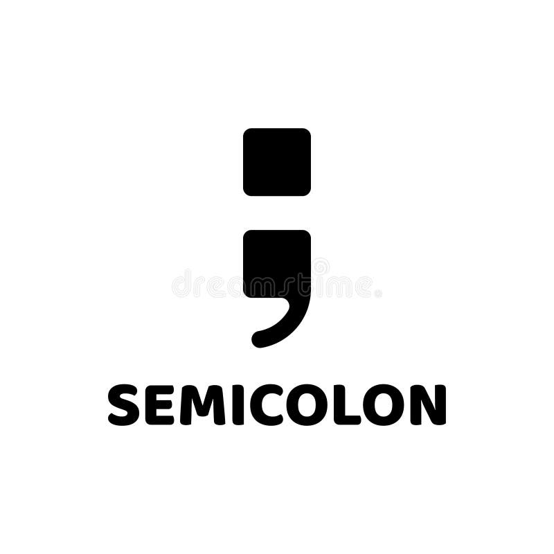 Semicolon Outline Stock Illustrations – 33 Semicolon Outline Stock ...