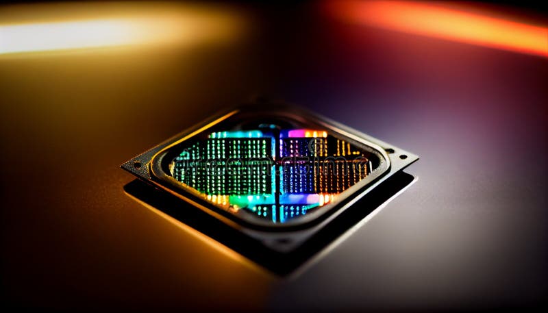 Semiconductor Chip Ai Generated Stock Illustration - Illustration of ...