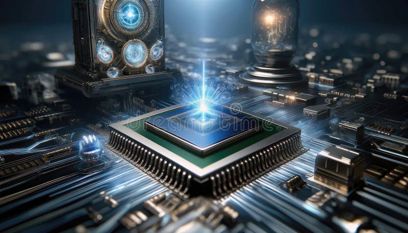 Semiconductor Chips and Circuit Boards for AI Computer, Artificial ...