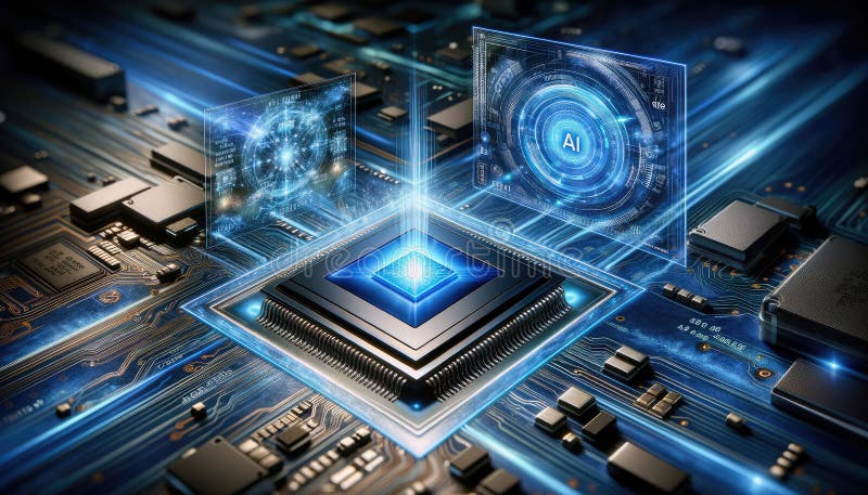 Semiconductor Chips and Circuit Boards for AI Computer, Artificial ...