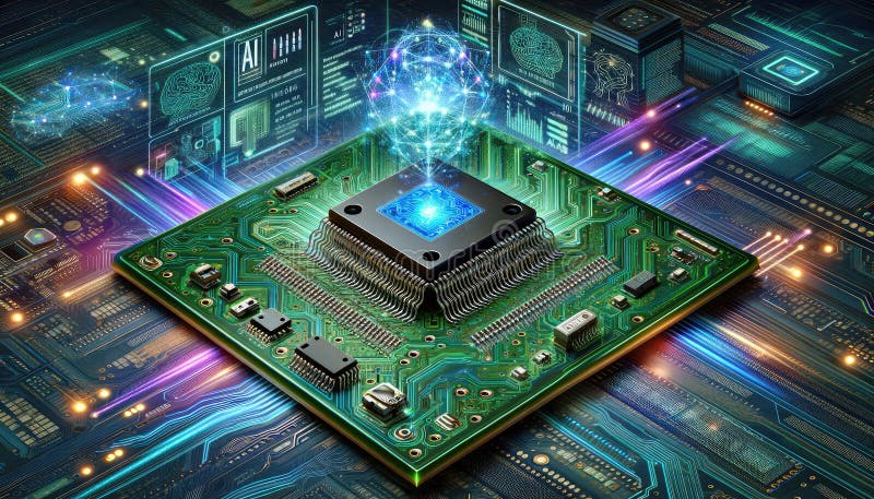 Semiconductor Chips and Circuit Boards for AI Computer, Artificial ...