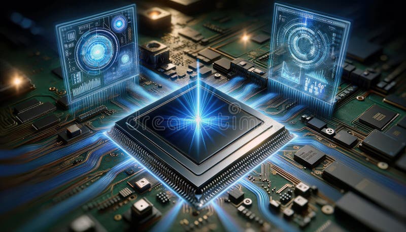 Semiconductor Chips and Circuit Boards for AI Computer, Artificial ...