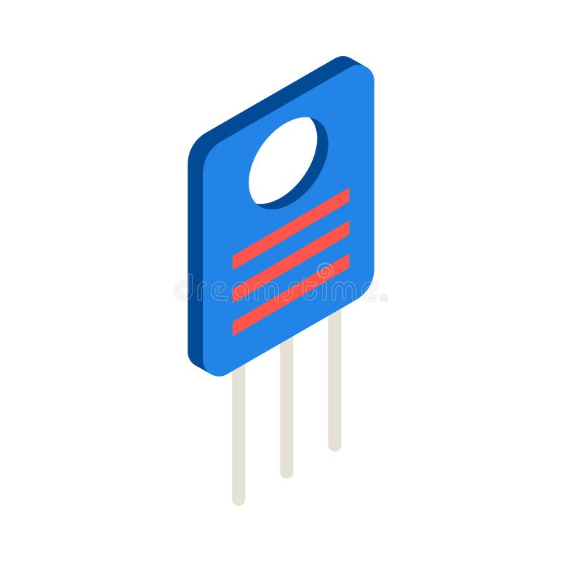 Semiconductor Flat Chip Composition Stock Illustration - Illustration of science, technology ...