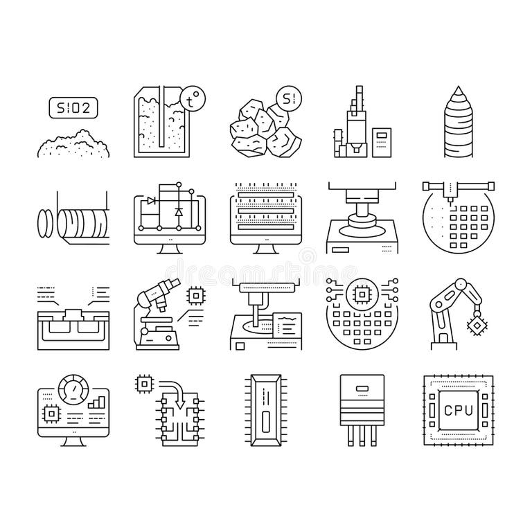 Semiconductor Manufacturing Plant Stock Illustrations – 890 ...
