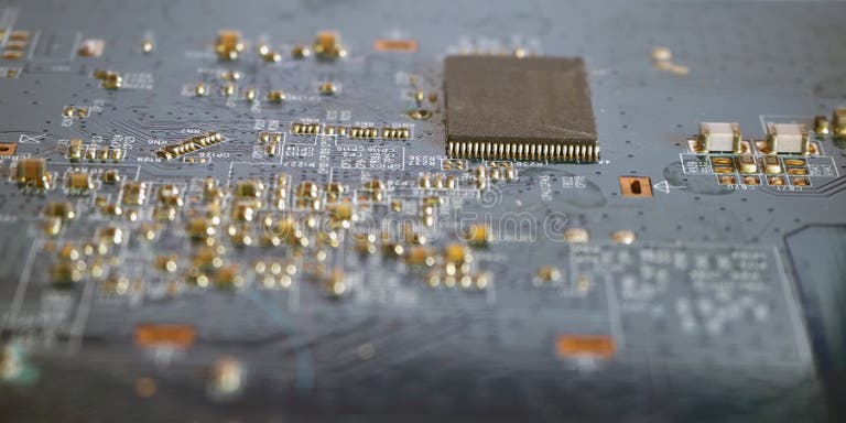 Semiconductor Micro Circuit and Components Stock Image - Image of ...
