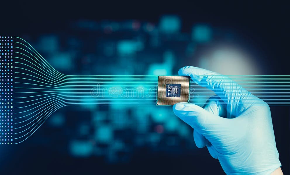 Semiconductor or Microchip Concepts.technology Developments.electronic ...