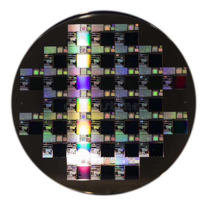 A Semiconductor wafer disk stock image. Image of isolated - 106453715