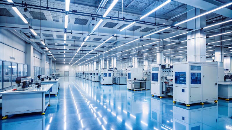 A Semiconductor Wafer Fabrication Facility Symbolizing the ...
