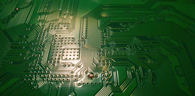 Hi-tech Electronic Circuit Board Golden Texture Stock Photo - Image of ...