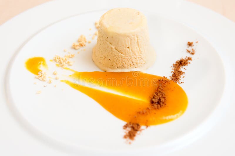 Semifreddo Dessert in Plate, Close-up Stock Image - Image of dessert ...