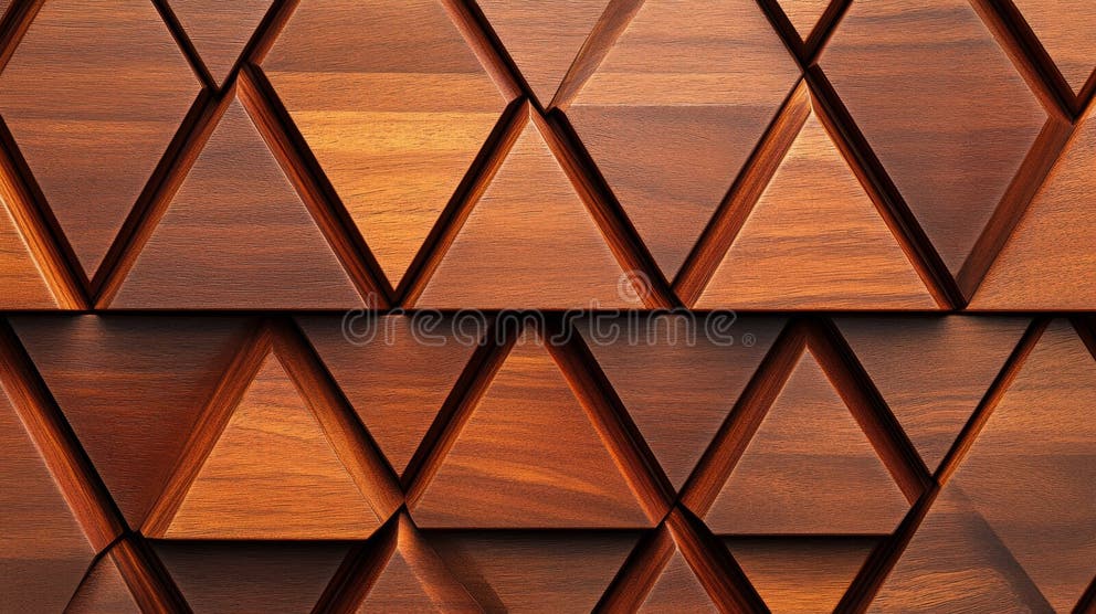 A Semigloss, Natural Stone Wall with Tiles. 3D Tiles with Triangular ...