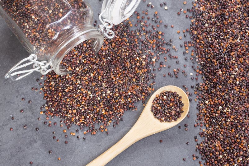 Cierre Del Grano De Semilla De La Quinoa Para Arriba Imagen de archivo ...