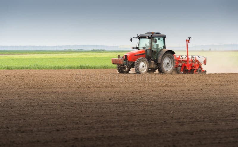 Semina Dei Raccolti Al Campo Immagine Stock - Immagine di semina ...