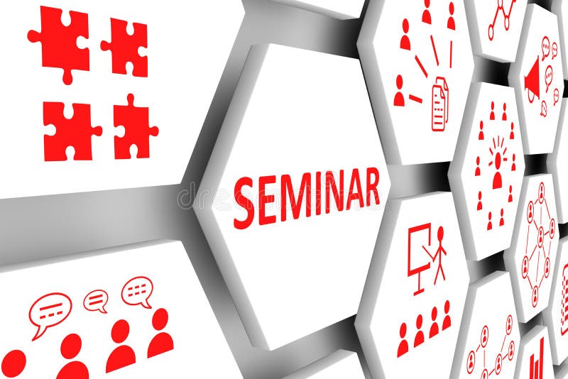 Seminar concept stock illustration. Illustration of display - 22716154