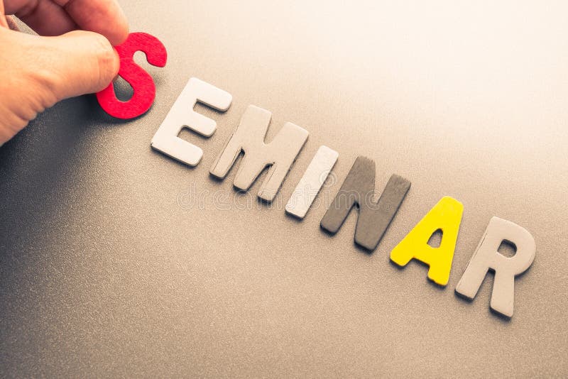 Seminar Word Cloud Tag Cloud Isolated Stock Photo - Image of conference ...