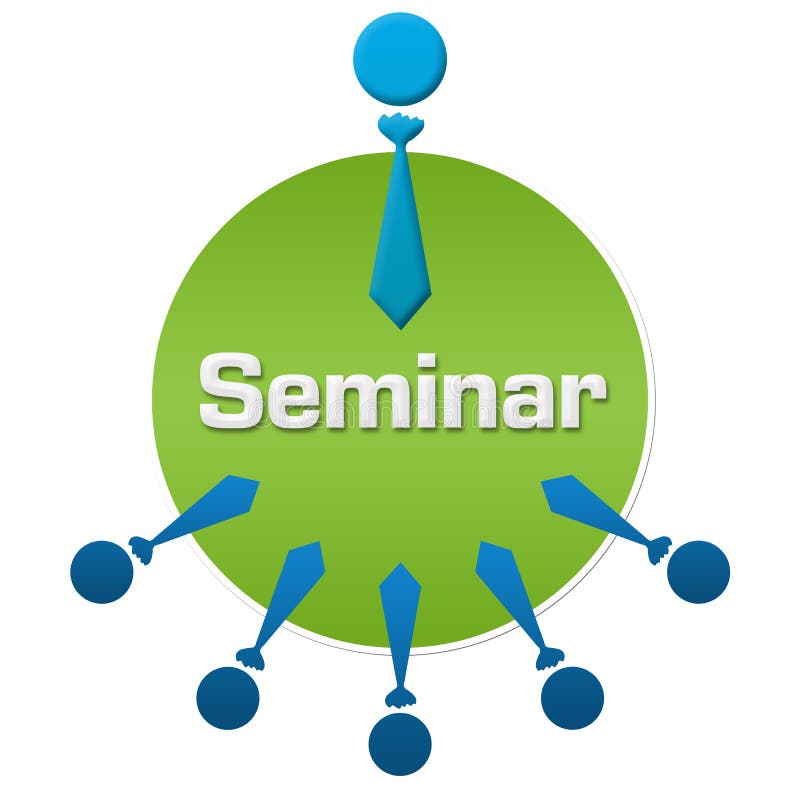 Seminar Human Circular stock illustration. Illustration of ...