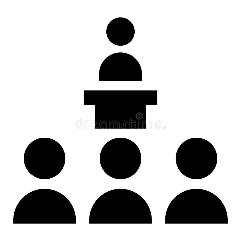 Seminar Icon Vector Isolated on White Background, Logo Concept O Stock ...