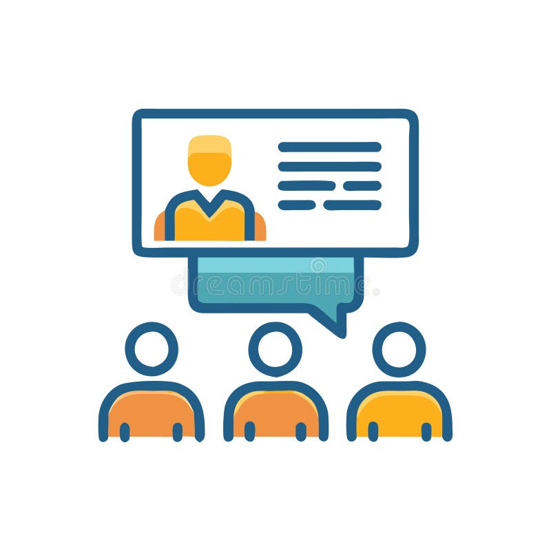 Seminar Icon for Education stock photo. Illustration of development ...