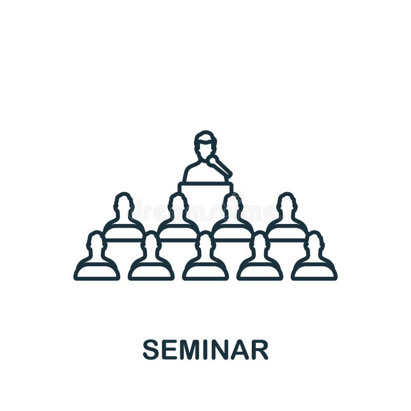Seminar Icon. Monochrome Simple Business Management Icon for Templates ... Seminar Icon. Monochrome Simple Business Management Icon for Templates ...