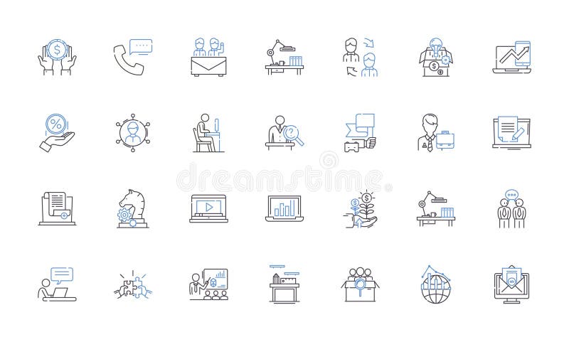 Seminar Line Icons Collection. Learning, Education, Workshop ...