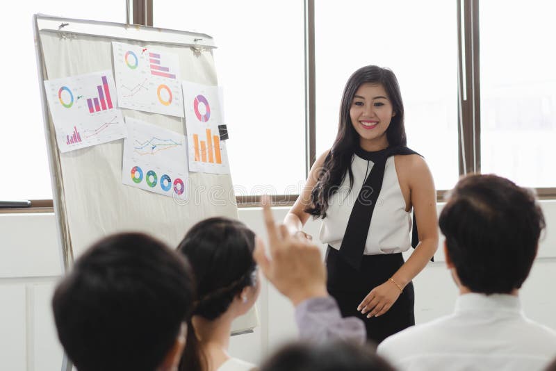 Seminar for Motivation Organize. Audience Response with Trainer in ...