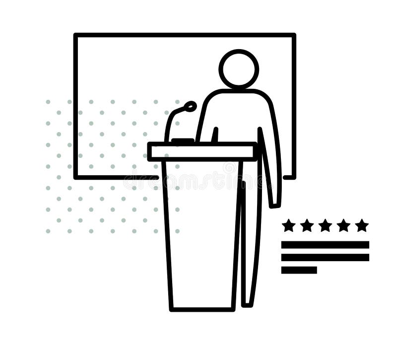 Seminar Presentation Session - Icon Stock Illustration - Illustration ...