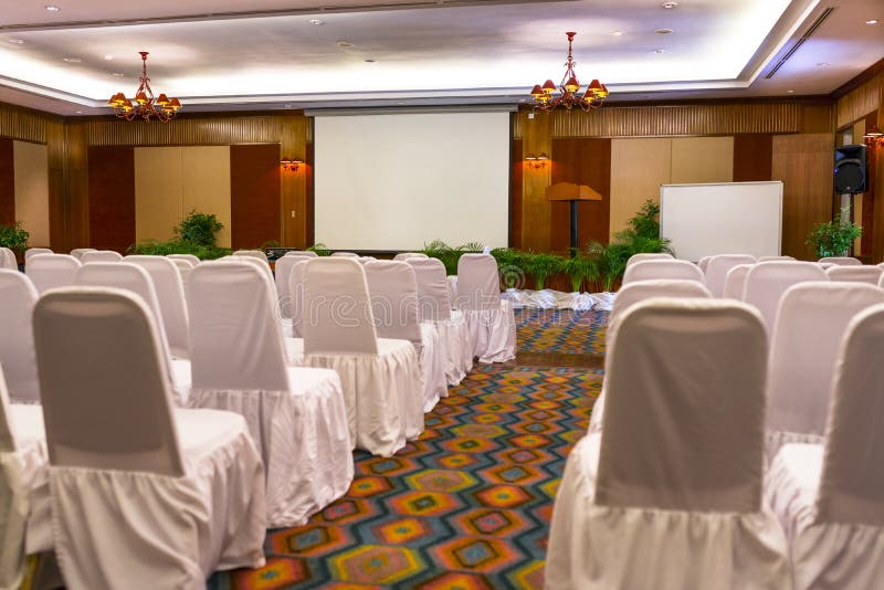 Party Decorations for Corporate Lunch Stock Image - Image of chairs ...