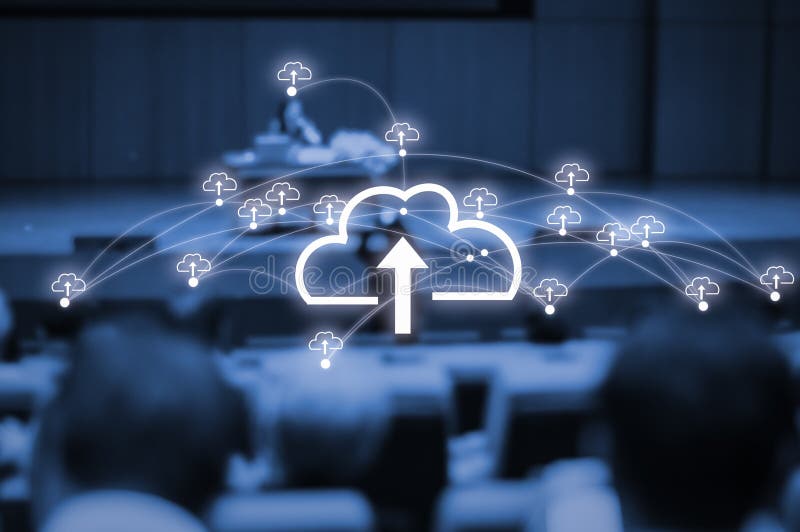 Seminars of People and Businessmen in the Main Auditorium about Cloud ...